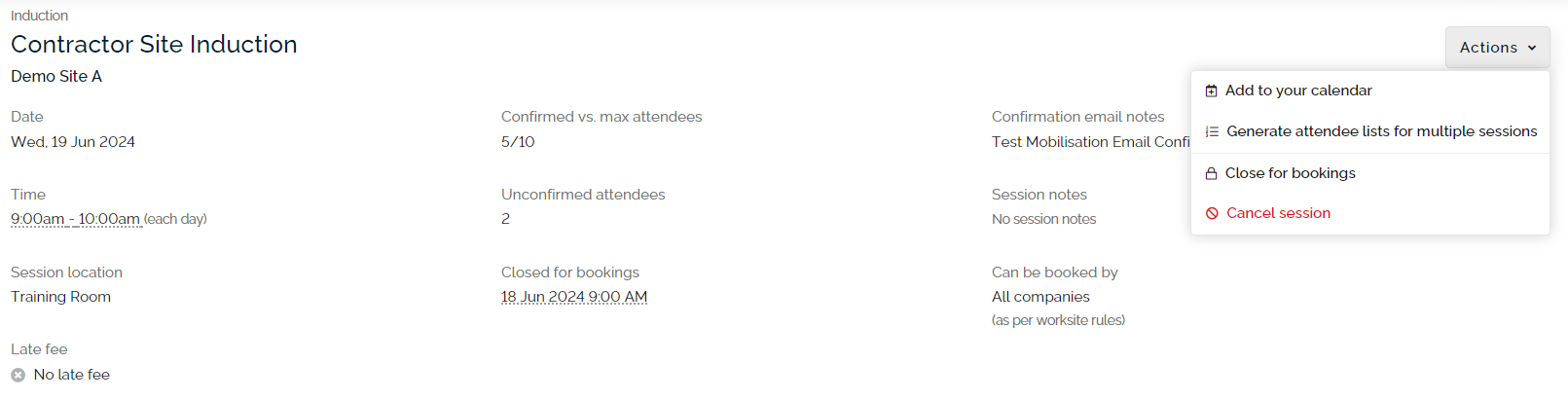 Learning Calendar - Session details – Damstra