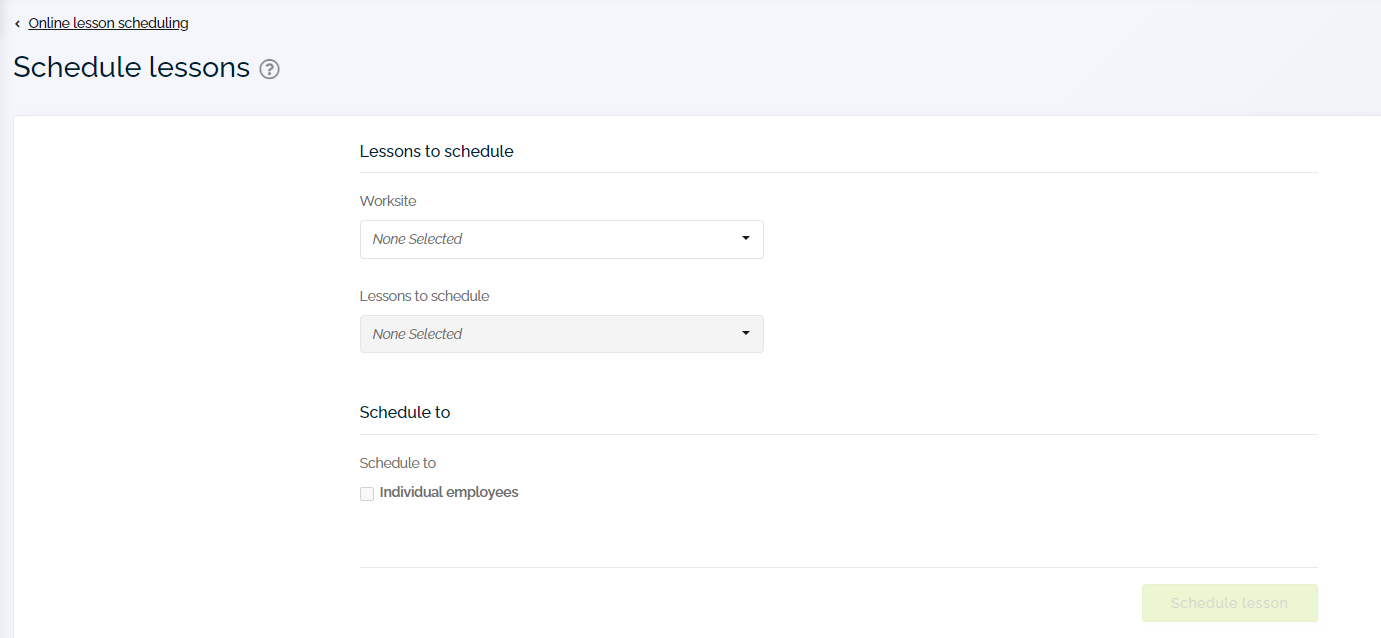 Online Lesson Scheduling – Damstra