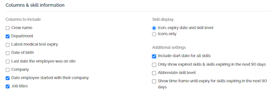 Workforce Management - Skills Matrix – Damstra