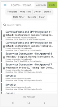 Mobile App - How to fill out a digital form – Damstra