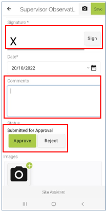 Mobile App - How to approve a form – Damstra