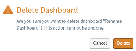 Delete a Dashboard – Damstra