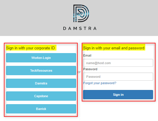 Login Instructions – Damstra