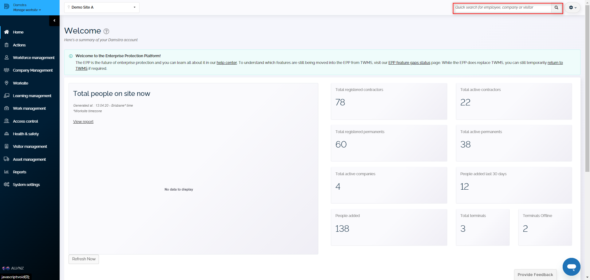 Quick search – Damstra