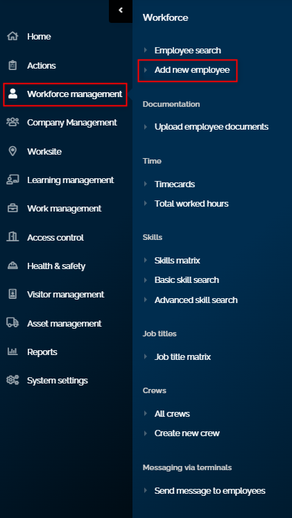 Add New Employees - Permanents – Damstra