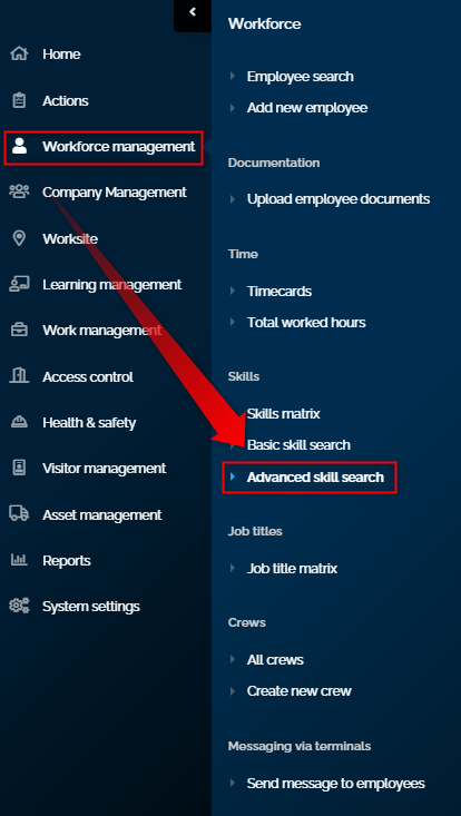 Report - Advanced skill search – Damstra