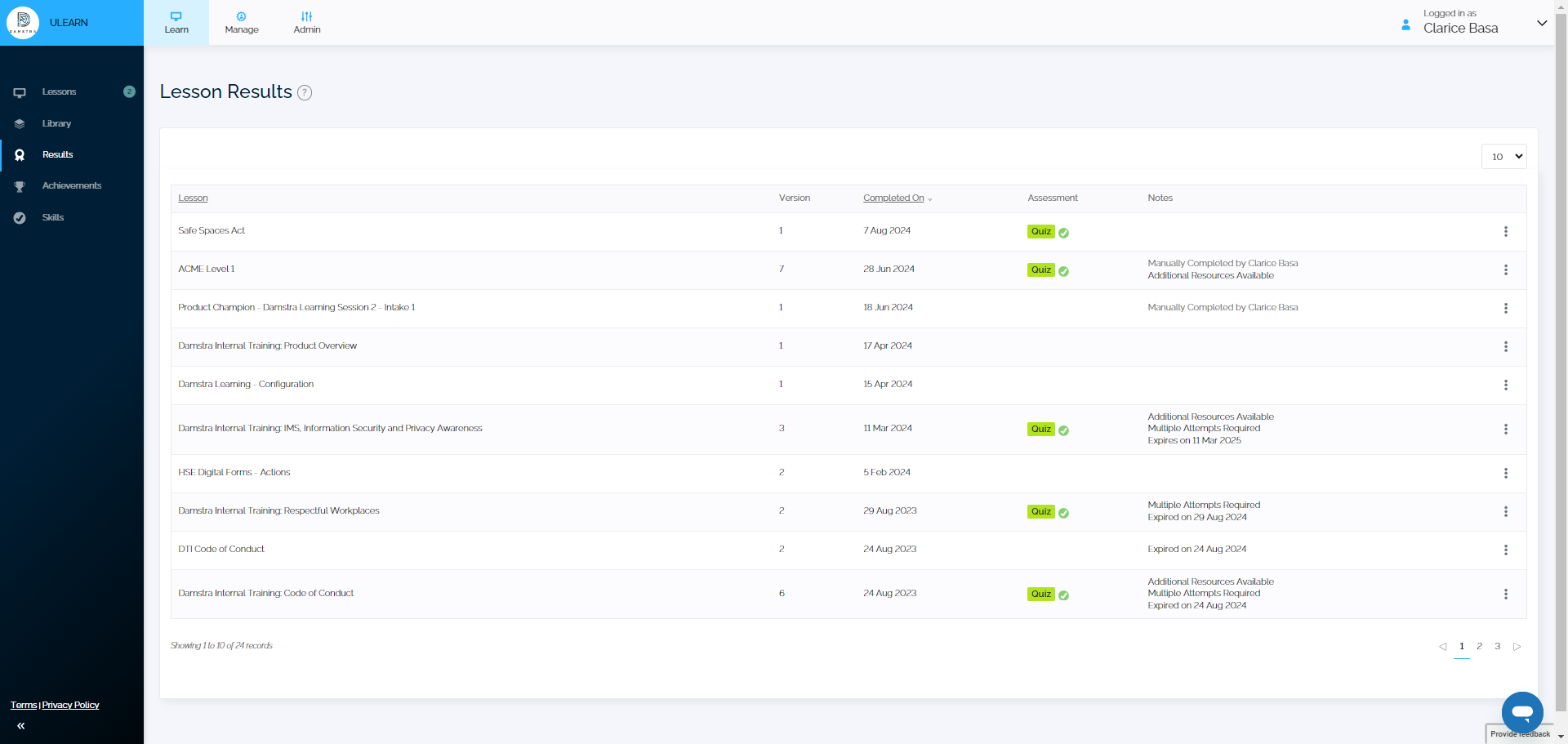 Watch Lessons – Damstra