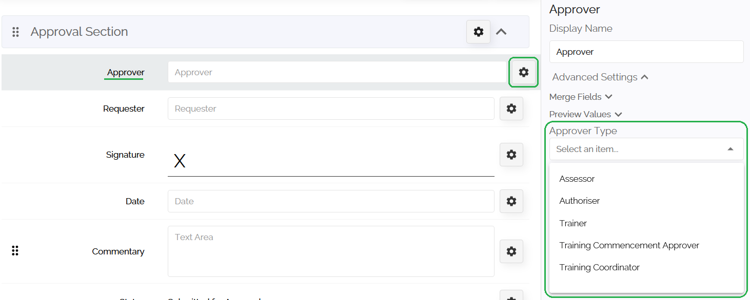 Organisation Administration - Approval sections – Damstra