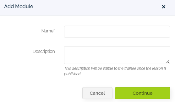 Creating a lesson with a Damstra Learning Module Editor – Damstra