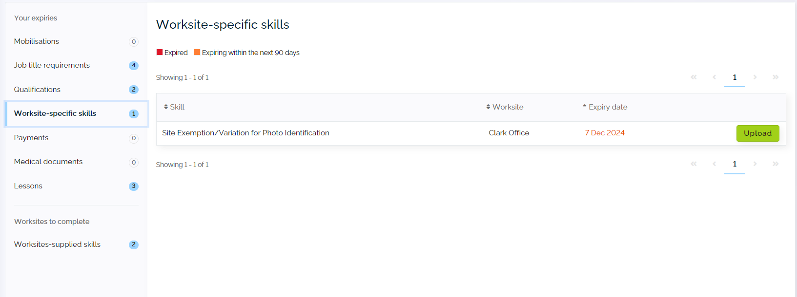 Expiries – Damstra