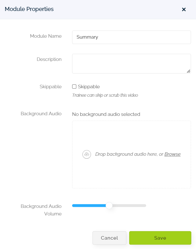 Editing Damstra Learning module properties – Damstra