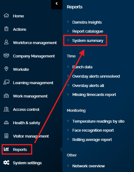 System Summary – Damstra