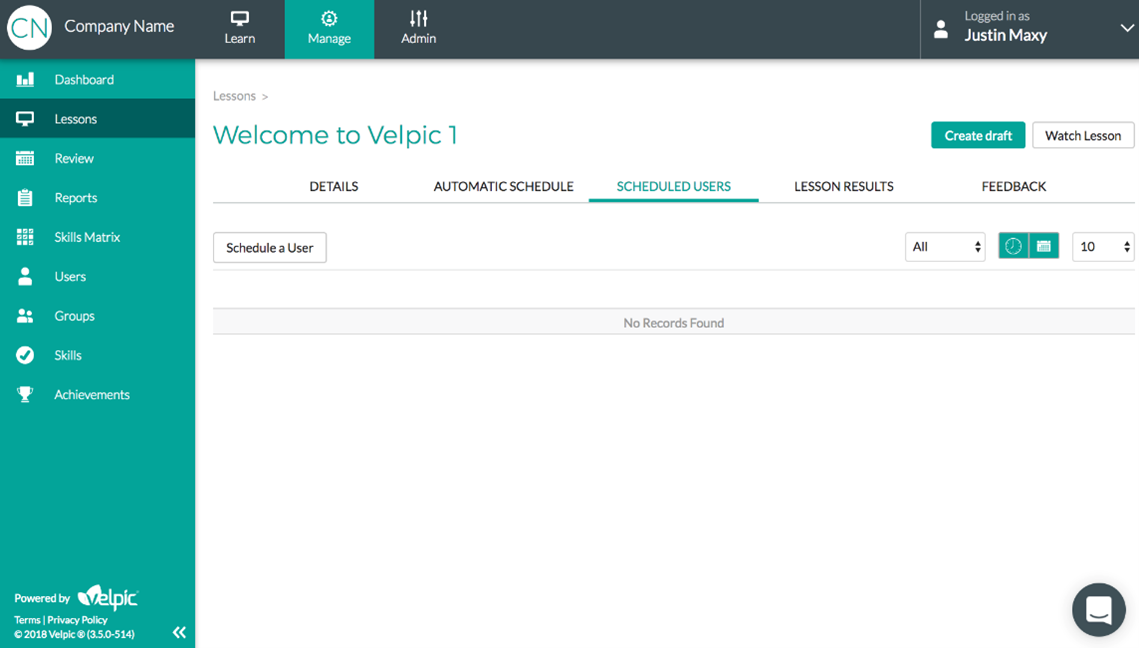 Setup a Damstra Learning stems integration – Damstra
