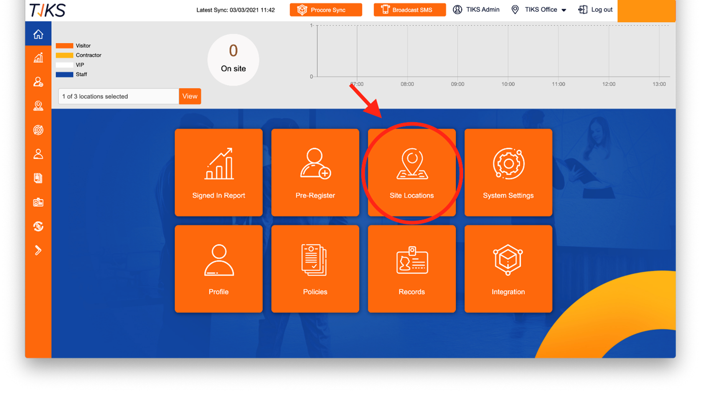 How do I view Site Location details? – Damstra