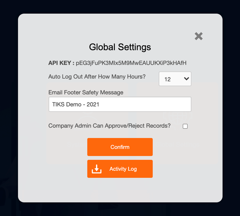 What does the “Global Settings” tile do? – Damstra