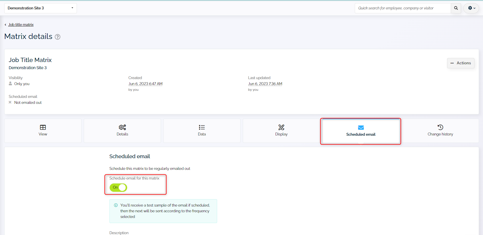 Job Title Matrix - Scheduling – Damstra