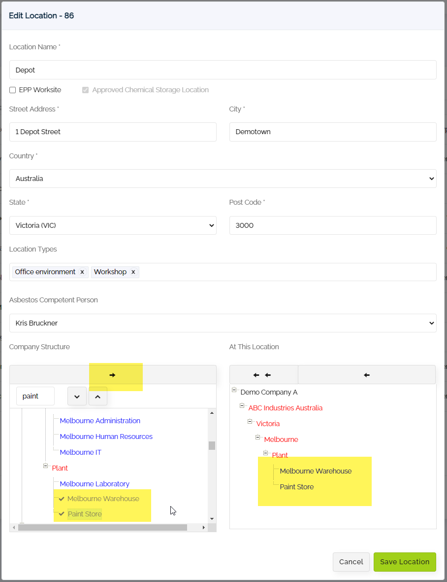 How to use the Safety Event Locations and Sensitive Users feature – Damstra