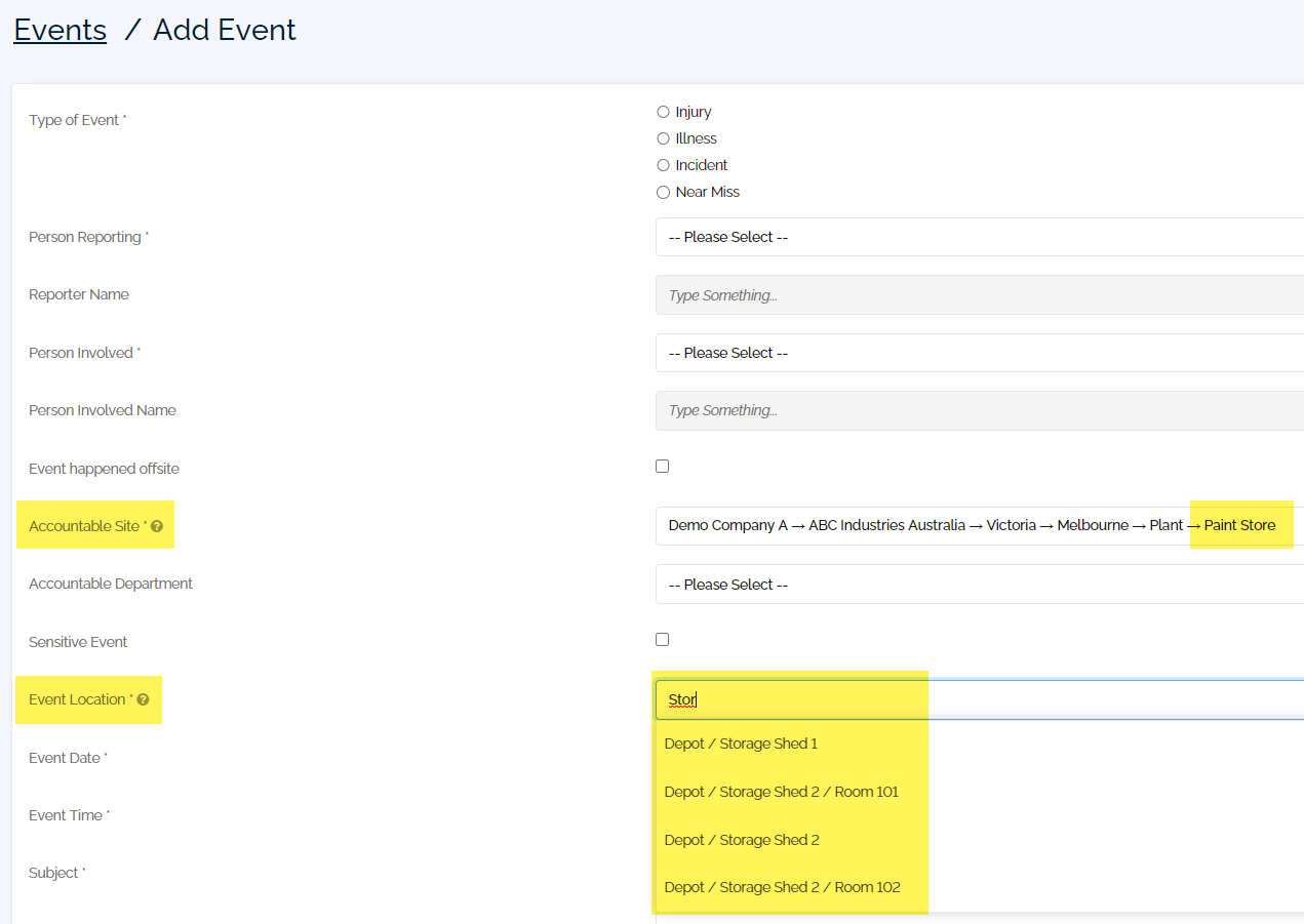 How to use the Safety Event Locations and Sensitive Users feature – Damstra