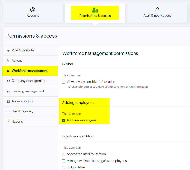 Add New Employees - Permanents – Damstra