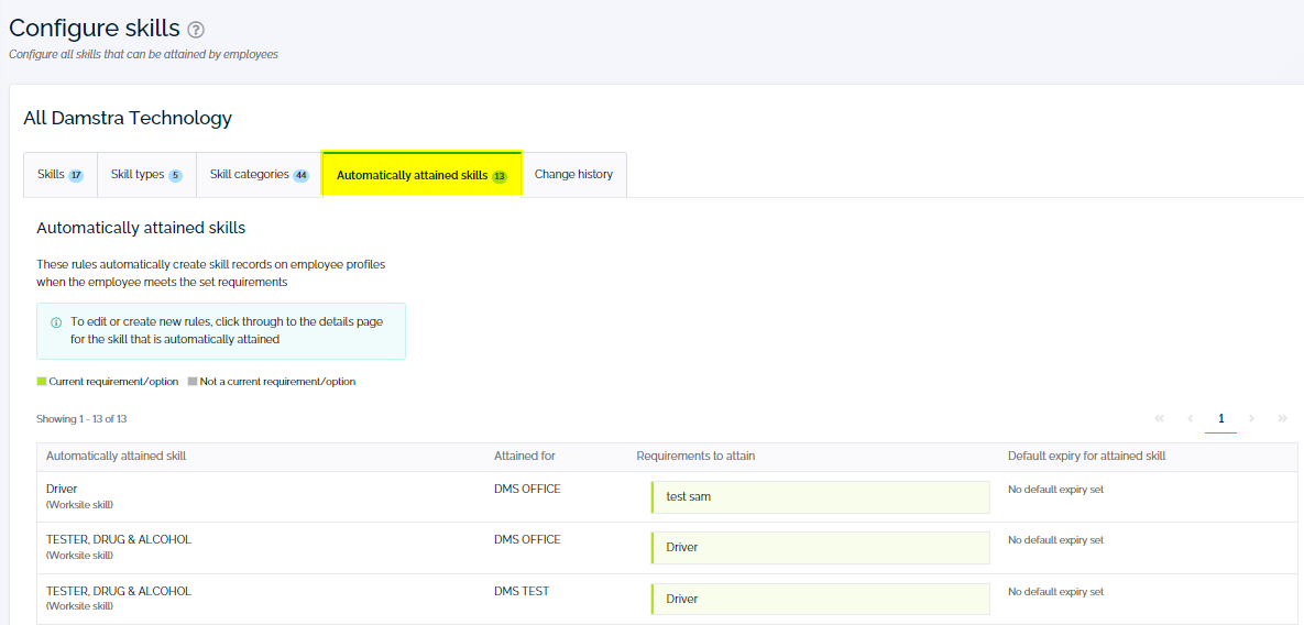 Self-configure Skills – Damstra