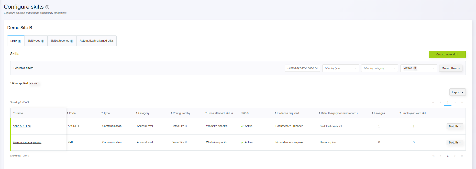 Self-configure Skills – Damstra