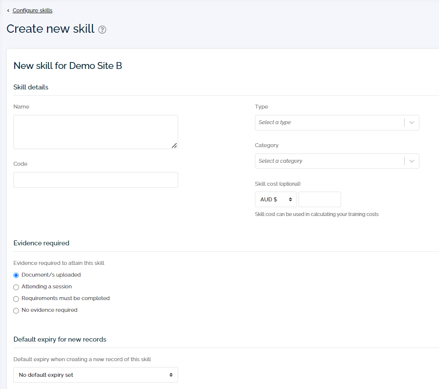 Self-configure Skills – Damstra