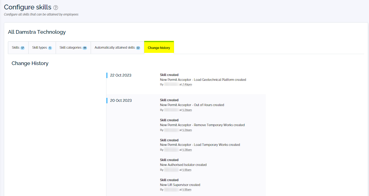 Self-configure Skills – Damstra