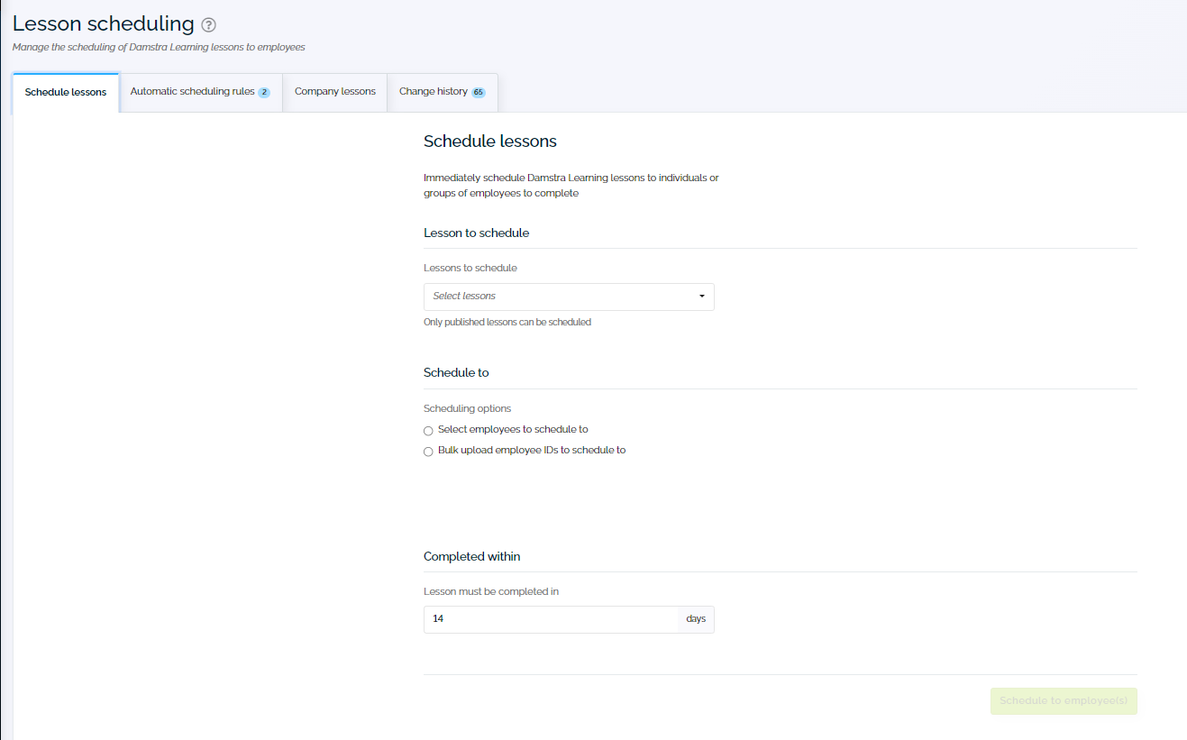 Lesson Scheduling – Damstra