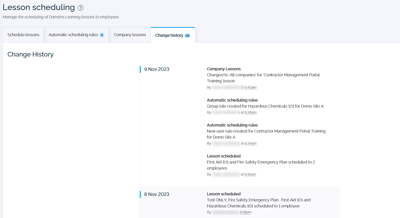 Lesson Scheduling – Damstra