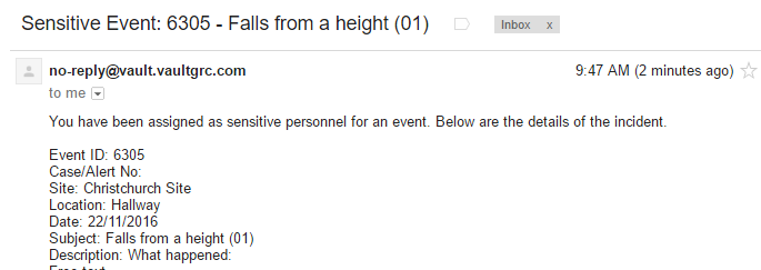 How to use the Sensitive Events feature – Damstra