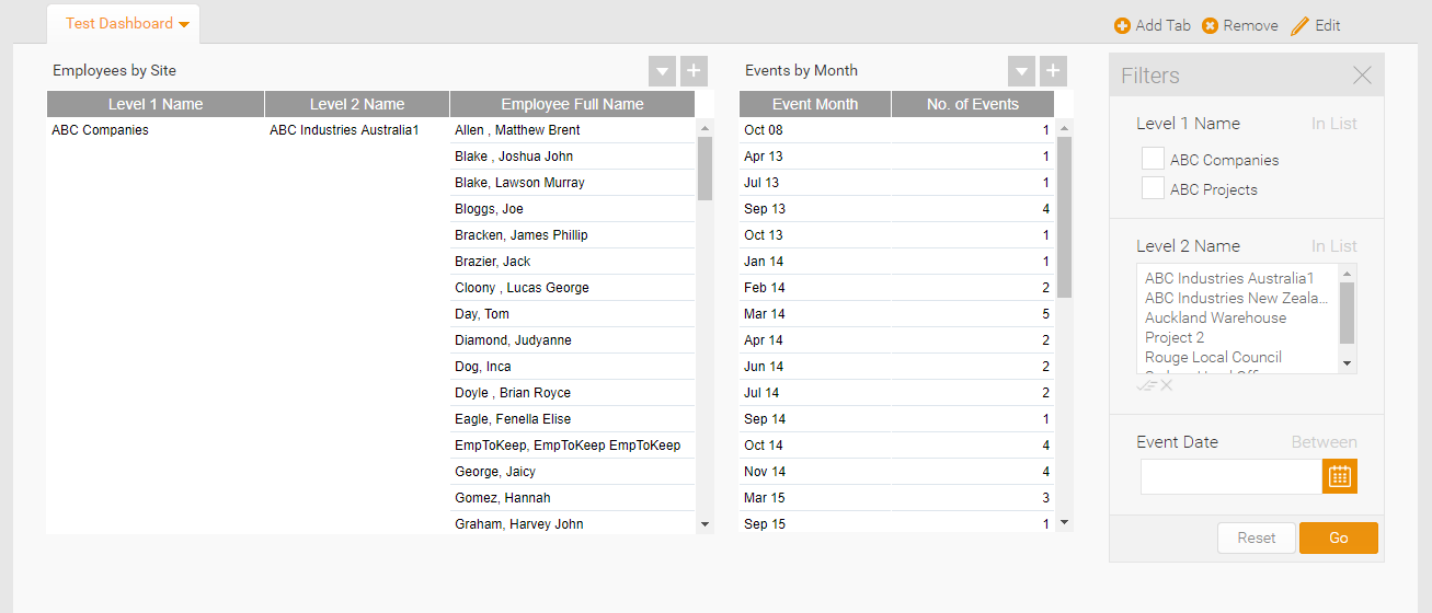 Adding Filters to a Dashboard – Damstra