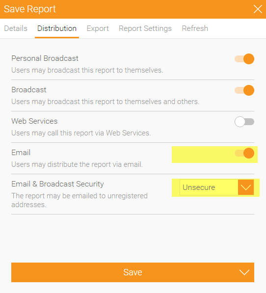 Advanced Broadcast via Report – Damstra