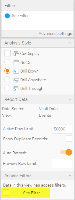 Enabling / Disabling the Site Filter Override in Damstra BI – Damstra