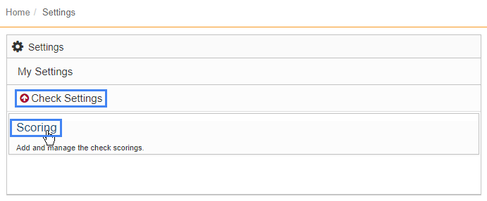 Setting up a Scoring System - Check Web Portal – Damstra