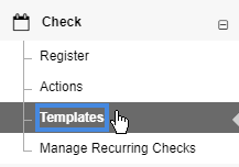Creating Check Templates - Check Web Portal – Damstra