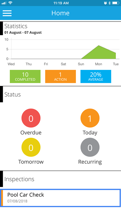 Completing a Planned Check - Check Mobile App – Damstra