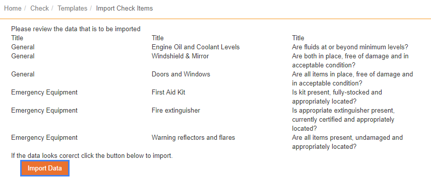 Creating Check Templates - Check Web Portal – Damstra