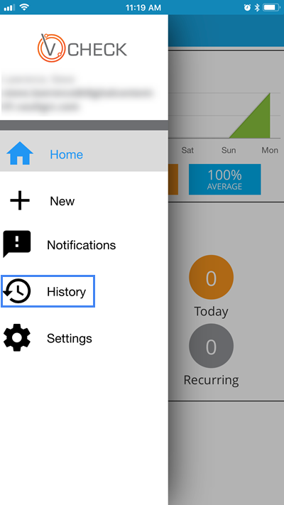 Viewing Historical Checks - Check Mobile App – Damstra