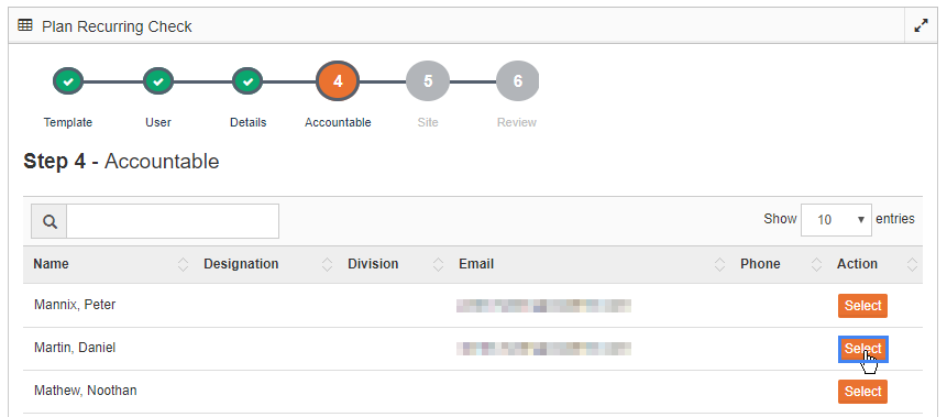Planning a recurring Check - Check Web Portal – Damstra