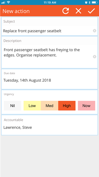 Completing a Planned Check - Check Mobile App – Damstra