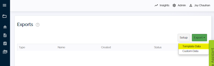 Exports and Imports - Template Data Exports – Damstra