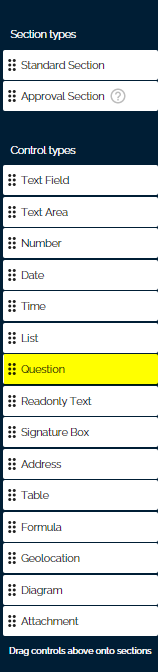 Field Types - Question Fields – Damstra