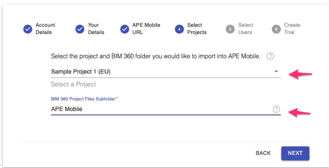 Starting a trial - Connecting a BIM 360 Project – Damstra