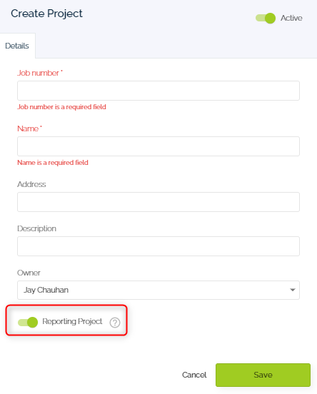 Project Administration - Reporting Projects – Damstra