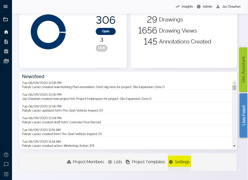 Project Administration - Sequence Numbers – Damstra