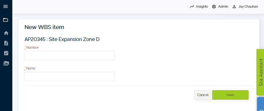 Project Administration - WBS Items – Damstra