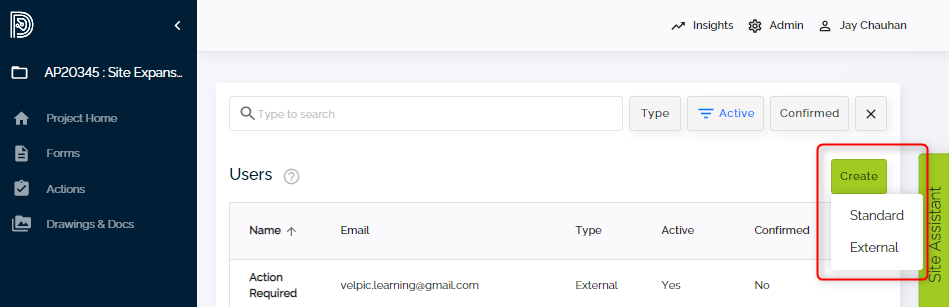 Administration - Creating Users – Damstra