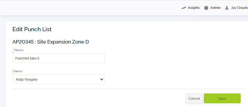 Using Damstra Forms - Punch lists – Damstra