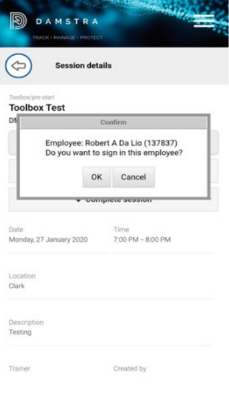 Mobile App - Scanning in attendees with QR codes – Damstra