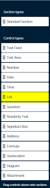 Field Types - List fields – Damstra